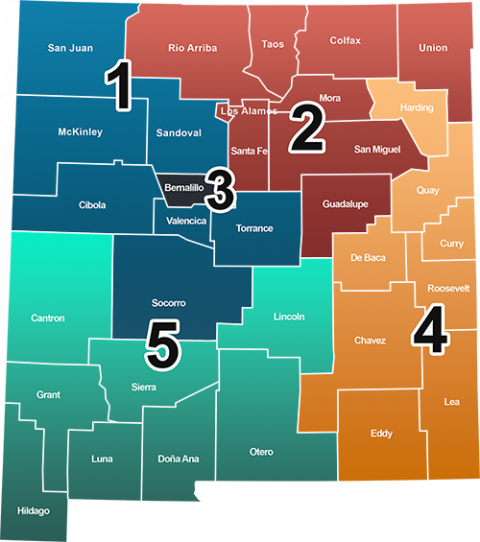 Regional Navigator Map - CYFD Foster